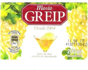 Drink Label: Mosto Greip (Pepsico S.L., SpainCol:ES-WINE-000031