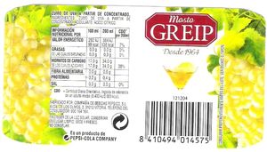 Drink Label: Mosto Greip (Pepsico S.L., SpainCol:ES-WINE-000031