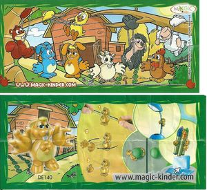 Meal Toy: Rabbit (Kinder Surprise, Europe) (Kinder - Animals) Col:DE140