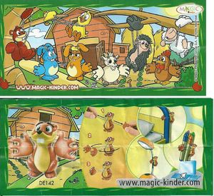 Meal Toy: Squirrel (Kinder Surprise, Europe(Kinder - Animals) Col:DE142