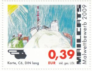 Stamp: Malwettbewerb (Germany, Modern Private Post Offices(Mailcats ...