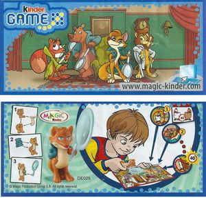 Meal Toy: Fox with magnifying glass (Kinder Surprise, Europe(Joy - Game ...