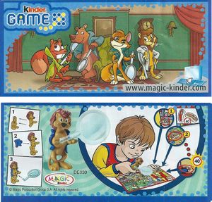 Brindes Infantis: Lion with magnifying glass (Surpresa do Kinder Ovo ...