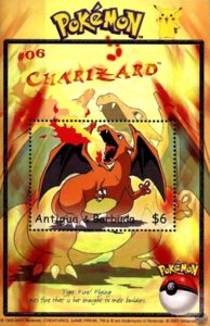 Stamp: Pokémon - Charizard (Antigua and Barbuda(Characters from Pokémon ...