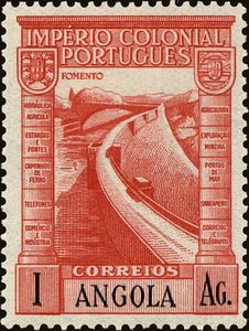 Stamp: Reservoir (Angola(Portuguese Empire) Mi:AO 278,Sn:AO 286,Yt:AO ...
