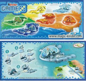 Meal Toy: Light blue Launcher (Kinder Surprise, Europe(Kinder - Game ...