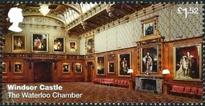 Stamp: Windsor Castle - The Waterloo Chamber (United Kingdom of Great ...