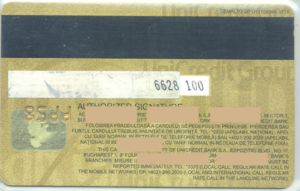 Bank Card: UniCredit Bank (UniCredit Romania, RomaniaCol:RO-VI-0102