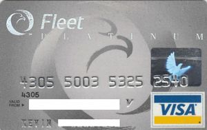 Bank Card: Fleet Platinum (Fleet Bank, United States of AmericaCol:US ...