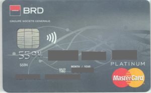 Bank Card: Brd Platinum (Brd Groupe Societe Generale, RomaniaCol:RO-MC-0228
