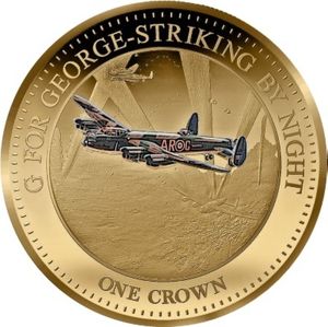 Moneda: 1 Crown (W4783 G for George Lancaster, Striking by Night - Gold ...