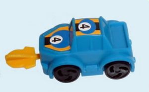 Meal Toy: Blue car (Kinder Surprise, Worldwide) (Joy - Cars with drills ...