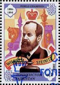 Stamp: Wilhelm Steinitz (1836-1900) - Overprint (Tajikistan(Sergei ...