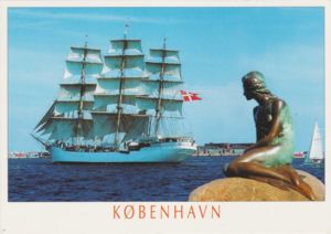Postcard: Copenhagen. Little Mermaid by Edvard Eriksen (Denmark) (Copenhagen) Col:DK-000134,PC:1I