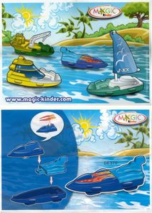 Meal Toy: Speedboat (Kinder Surprise, Worldwide) (Joy - Boats) Col:DE370