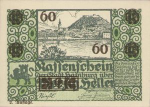 Banknote: 60 Heller (Österreichisches Notgeld(Hainburg an der Donau ...