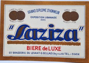 Drink Label: Laziza (Brasserie Almaza (Heineken), Lebanon) Col:LB-BEER ...