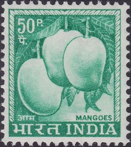 Stamp: Mangoes (Mangifera indica) (India(Definitive Series 1965-1975 ...