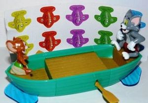 Meal Toy: Tom and Jerry in a boat (Kinder Surprise, Europe(Maxi - Tom ...