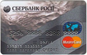 Bank Card: MasterCard Platinum (Sberbank of Russia, UkraineCol:UA-MC ...