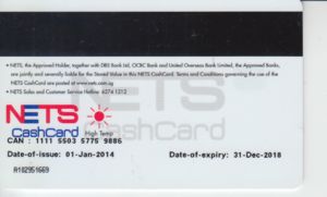 Bank Card: NETS CashCard (DBS Bank, SingaporeCol:SG-GM-0006