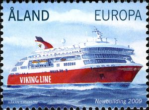 Stamp: Viking Line - Newbuilding 2009 (Åland Islands(Passenger Ferries ...