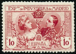 Stamp: Industry Exhibition Madrid (Spain(Expo Madrid 1907) Mi:ES AI,Yt ...