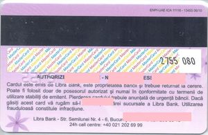 Bank Card: Eva.ro (Libra Bank, RomaniaCol:RO-MC-0243.01
