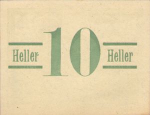 Banknote: 10 Heller (Österreichisches Notgeld(Himberg) Jak:JPR0374c-10.4 💴