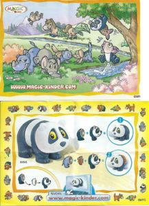 Brinquedos de Refeição de Crianças: Panda (Surpresa do Kinder Ovo ...