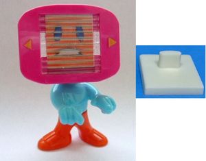 Meal Toy: Purple screen (blue body, orange trousers, edge colorless ...