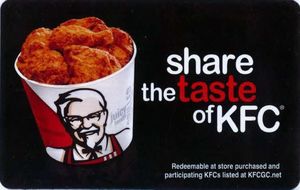 Gift Card: share the taste of KFC (Restaurants, United States of ...