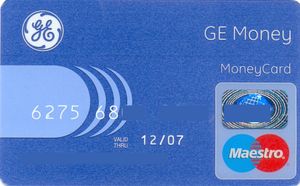 Bank Card: GE Money - MoneyCard (GE Capital Bank, Czech RepublicCol:CZ ...