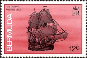 Stamp: Warwick, 1619 (Bermuda(Shipwrecks) Mi:BM 475I,Sn:BM 486,Yt:BM ...