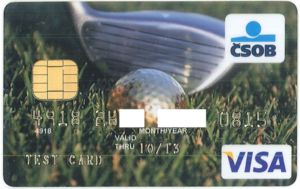 Bank Card: ČSOB - TEST CARD (ČSOB, SlovakiaCol:SK-VI-0022