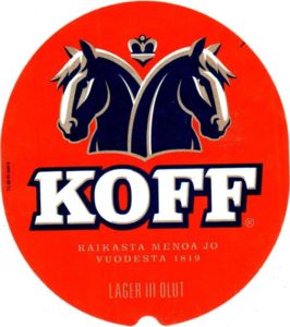 Drink Label: KOFF Lager III Olut (Baltika pivovarennaya kompania OOO ...