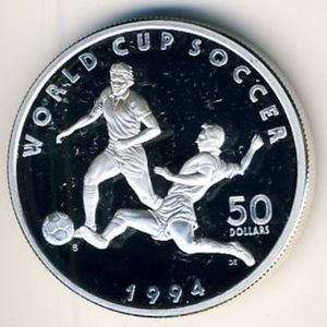 Coin: 50 Dollars (World Cup Soccer) (Marshall Islands(1994~Today ...