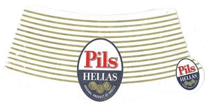 Drink Label: Pils Hellas (Hellenic Breweries of Atalanti S.A., GreeceCol:GR-BEER-000037