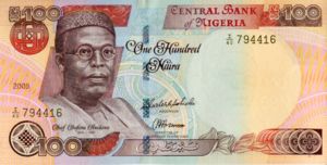 Banknote: 100 Naira (Nigeria(1984-2021 Issue) Wor:P-28e