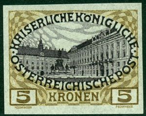 Stamp: Vienna Hofburg (Austria(Jubilee) Mi:AT 155U,ANK:AT 155U,Un:AT 116nd