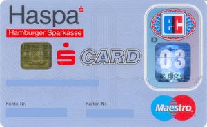 Bank Card: HASPA - S CARD - ec 03 (Haspa Hamburger Sparkasse, Germany ...