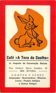 Pocket Calendar: Rabbit with Carrot (Portugal(Advertising) Col:PT-1984 ...