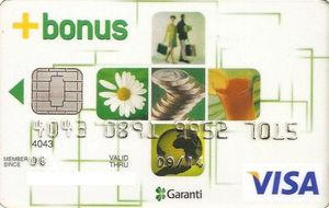 Bank Card: Garanti + Bonus (Garanti Bankası, Türkiye (Turkey)Col:TR-VI-0138