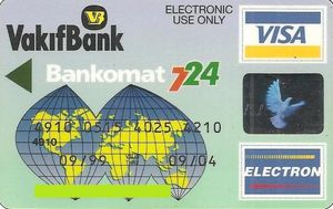 Bank Card: Bankomat 7/24 (VakifBank, Türkiye (Turkey)Col:TR-VE-0111
