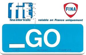 Functional Card: Fina - Go (Filling Stations, France(Fina) Col:FR-FINA-001