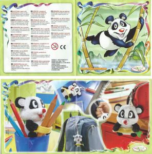 Meal Toy: Plush panda (Kinder Surprise, Europe(Maxi - Toys) Col:NV-3-3