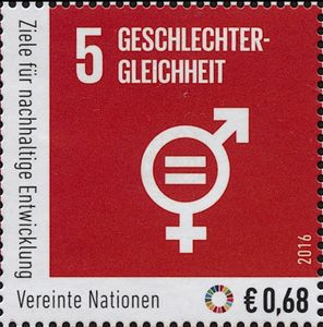 Stamp: 5 - Gender equality (UNO Vienna) (Sustainable Development Goals ...