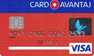Bank Card: Card Avantaj (Credit Europe Bank, RomaniaCol:RO-VI-0009.05