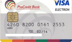Bank Card: ProCredit Bank Visa Electron - 11900178 (ProCredit Bank ...