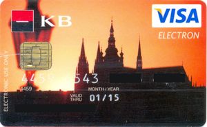 Bank Card: KB (cathedral) (Komerční Banka (KB), Czech RepublicCol:CZ-VE ...